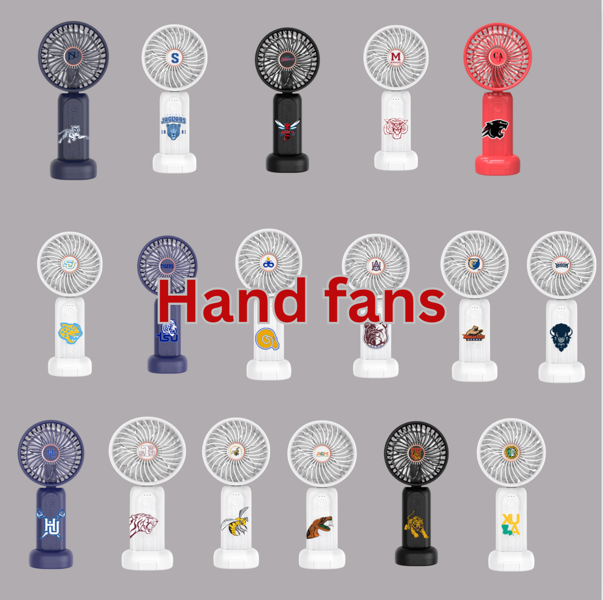 4 in 1 Portable Handheld Fan + (PHONE CHARGER)