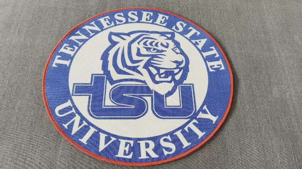 Round Logo rug (With accent Trim)